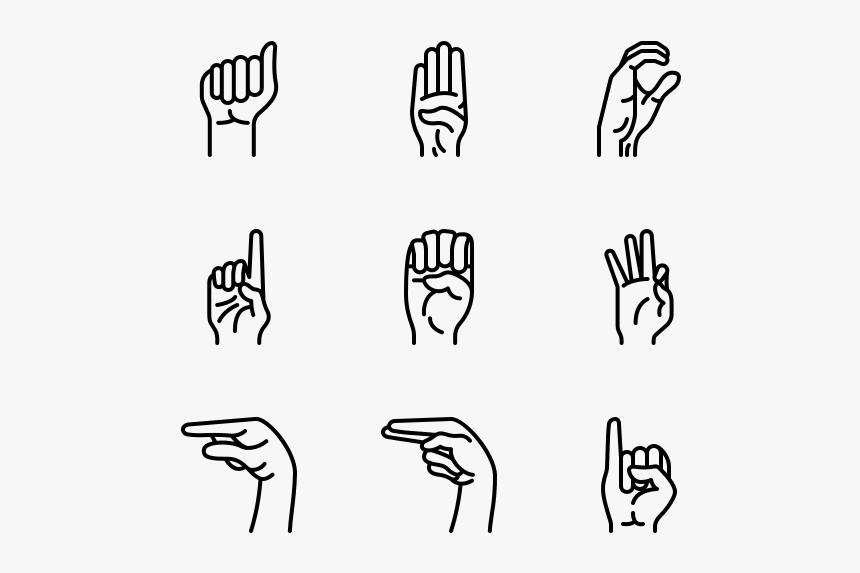 Hand Sign - Sign Language Images Png, Transparent Png , Transparent Png ...