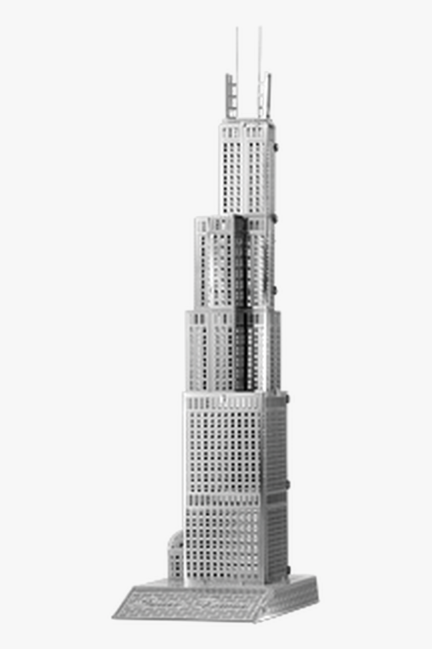Sears Tower / Willis Tower Metal Model Kit - Skyscraper, HD Png ...