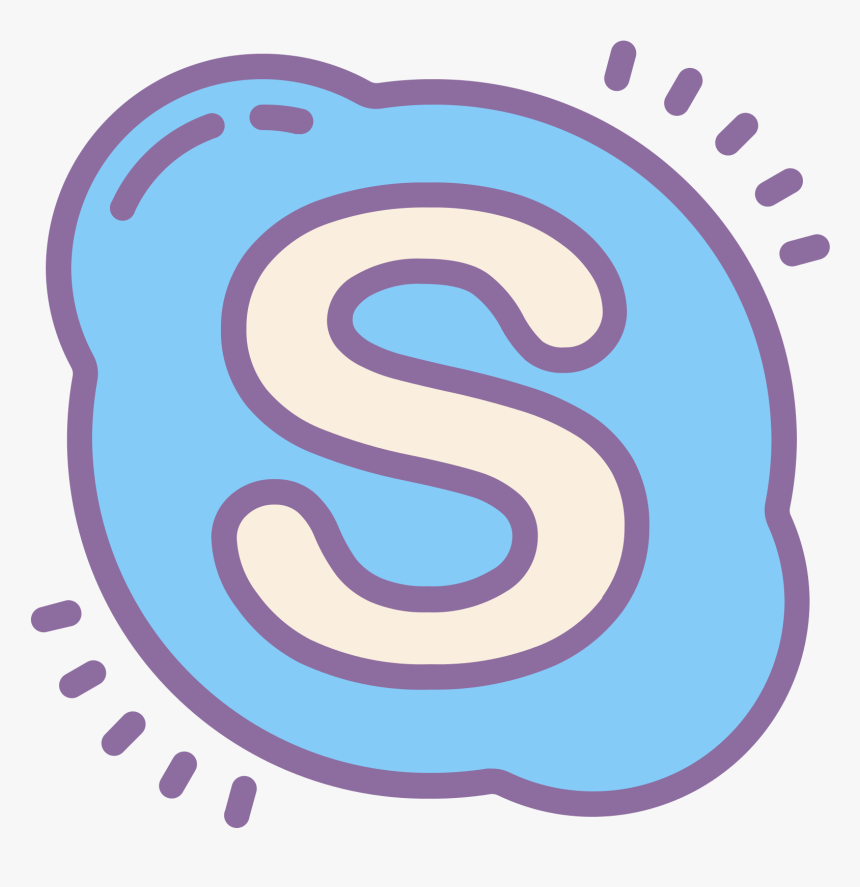 Transparent Skype - Skype Drawing, HD Png Download , Transparent Png ...