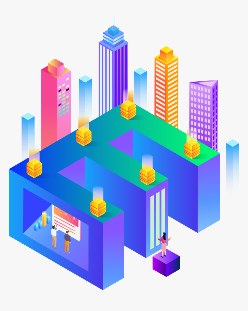 5d 2 Business Office Building Png И Векторное Изображение - Vector ...