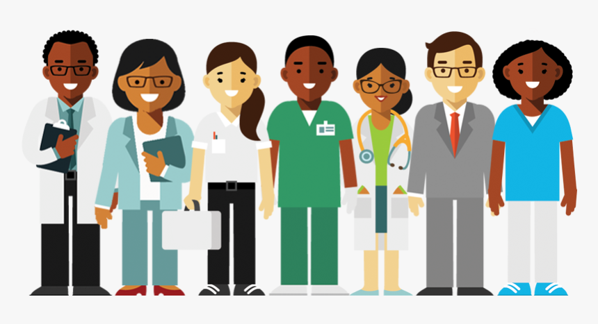 Illustration Showing A Group Of Medical Professionals - Professionals ...