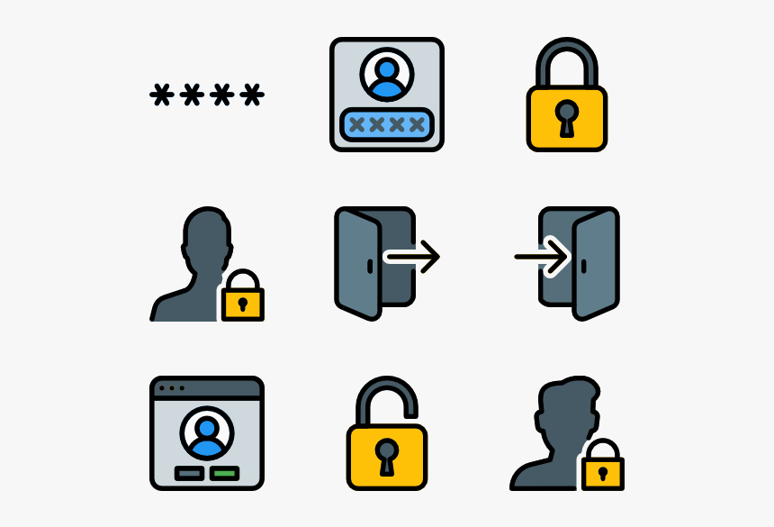 Icons Free Vector - Login Icona, HD Png Download , Transparent Png ...