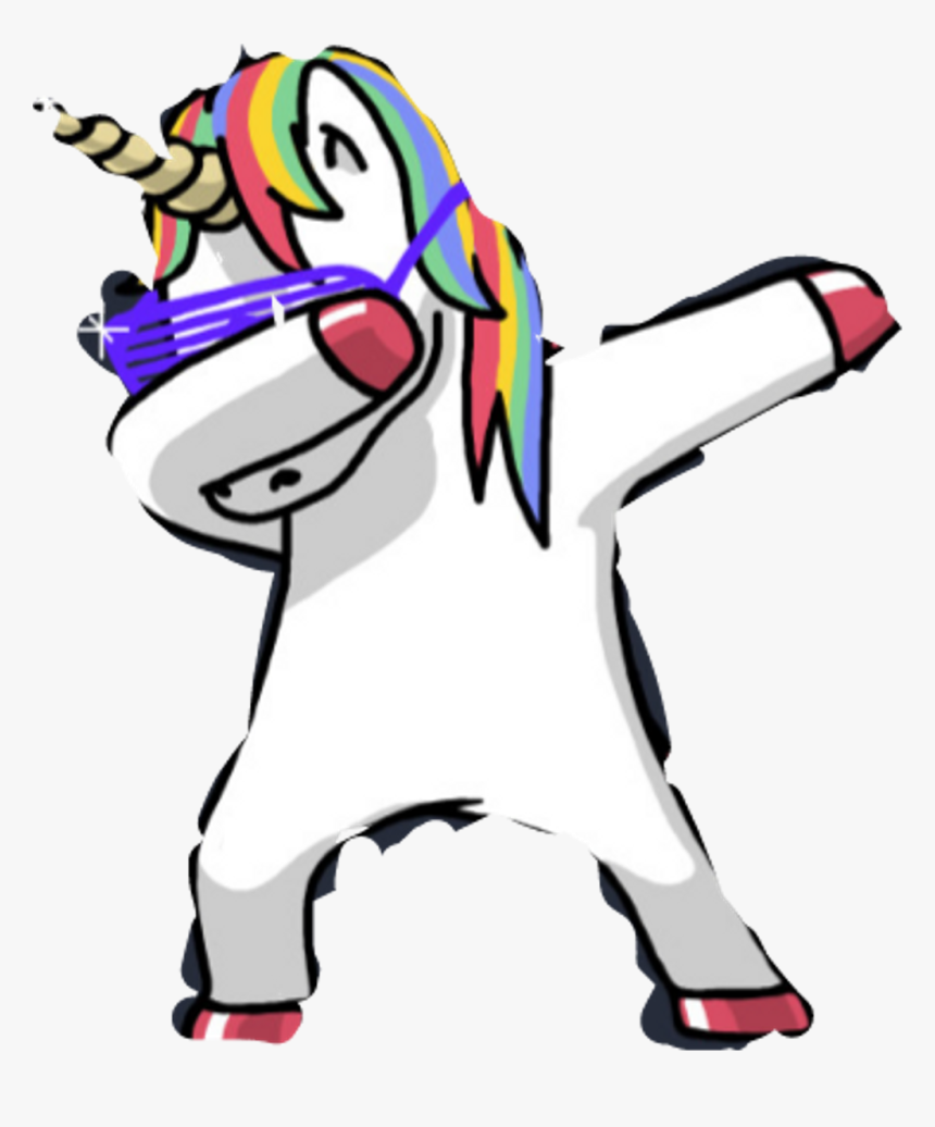 Unicorn Dabbing Clipart , Png Download - Dabbing Unicorn, Transparent ...