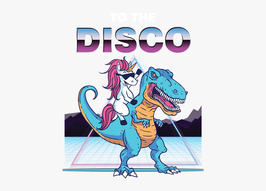 Unicorn Riding A Dinosaur, HD Png Download , Transparent Png Image ...