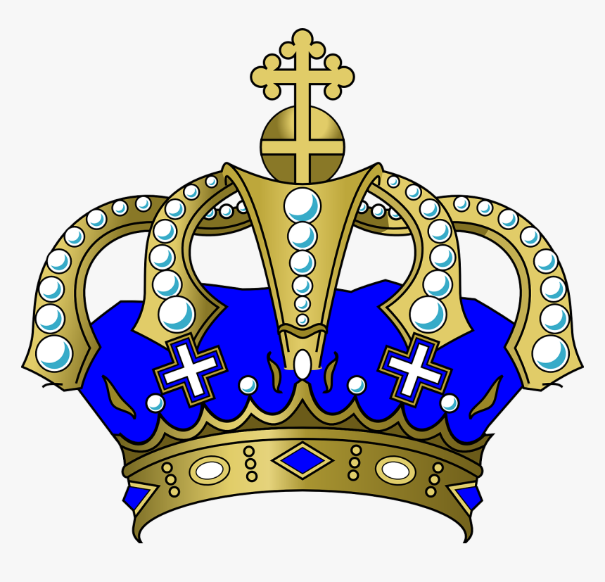 Blue And Gold Crown Png, Transparent Png , Transparent Png Image - PNGitem