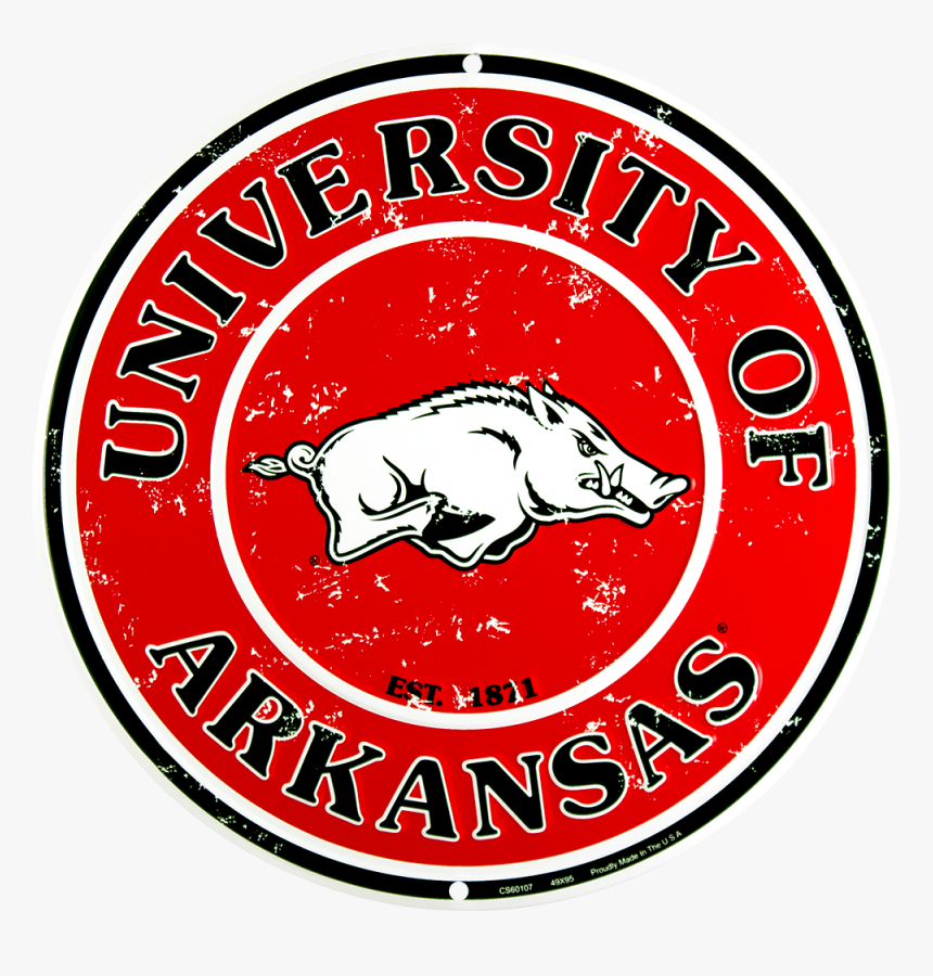 Arkansas Razorbacks Circle Sign - Circle, HD Png Download , Transparent ...