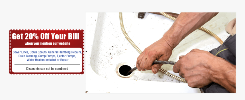 Drain Cleaning - Clean Clogged Drain, HD Png Download , Transparent Png ...