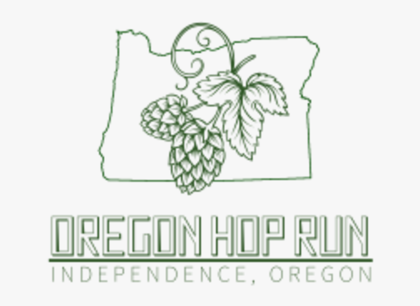 Oregon Hop Run - Line Art, HD Png Download , Transparent Png Image ...