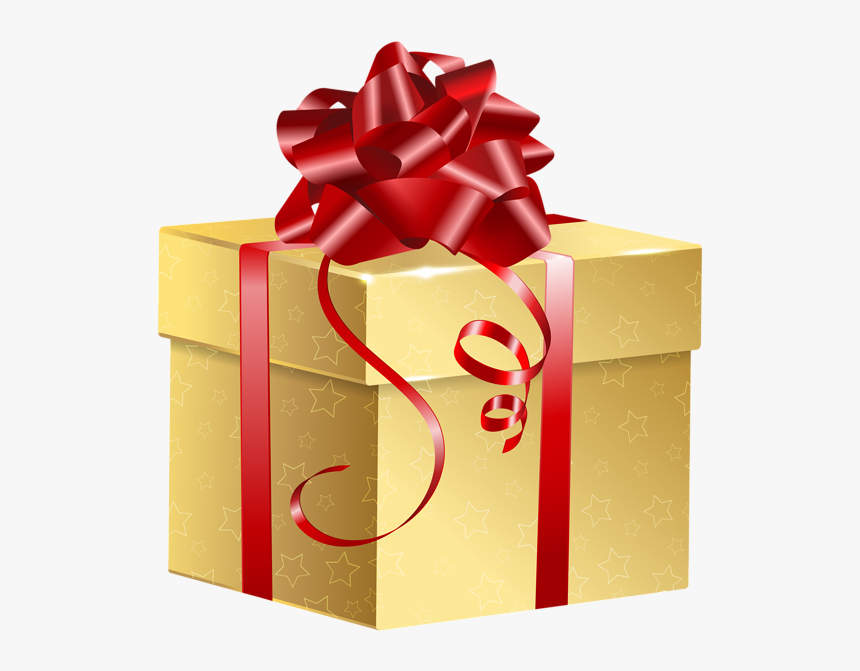 Christmas Clipart, Heart, Gift Ideas, Gold Box, Art - Gift Box Gold Png ...