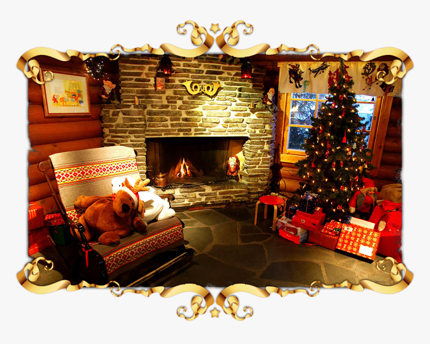 Clip Art Merry From Neol - Santa Claus Home Background, HD Png Download ...