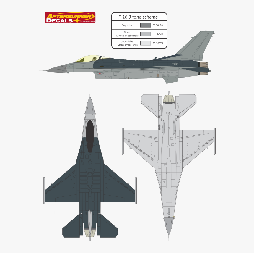 F-16 - F 16 Fighting Falcon Profile, HD Png Download , Transparent Png ...