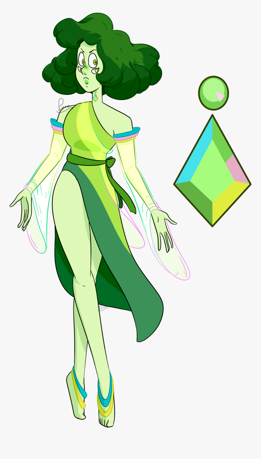 Steven Universe Green Quartz, HD Png Download , Transparent Png Image ...