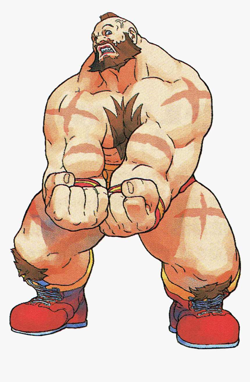The Video Game Art Archive - Street Fighter Alpha Zangief, HD Png ...