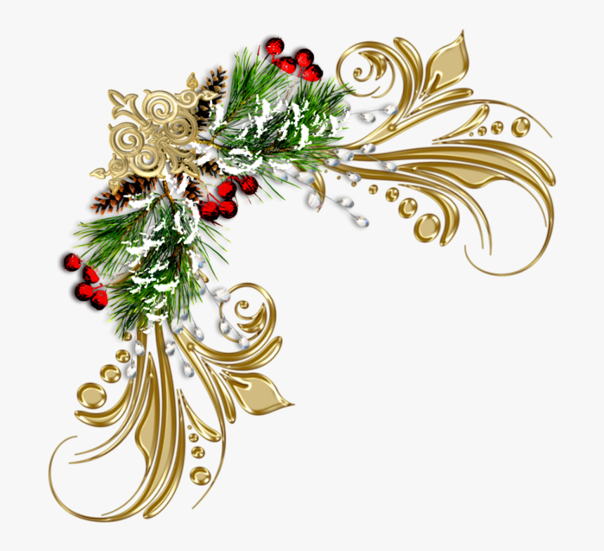 Png Graphic And Clip - Christmas Corner Border Png, Transparent Png ...
