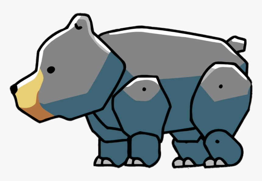 Scribblenauts Black Bear - Scribblenauts Bear, HD Png Download ...