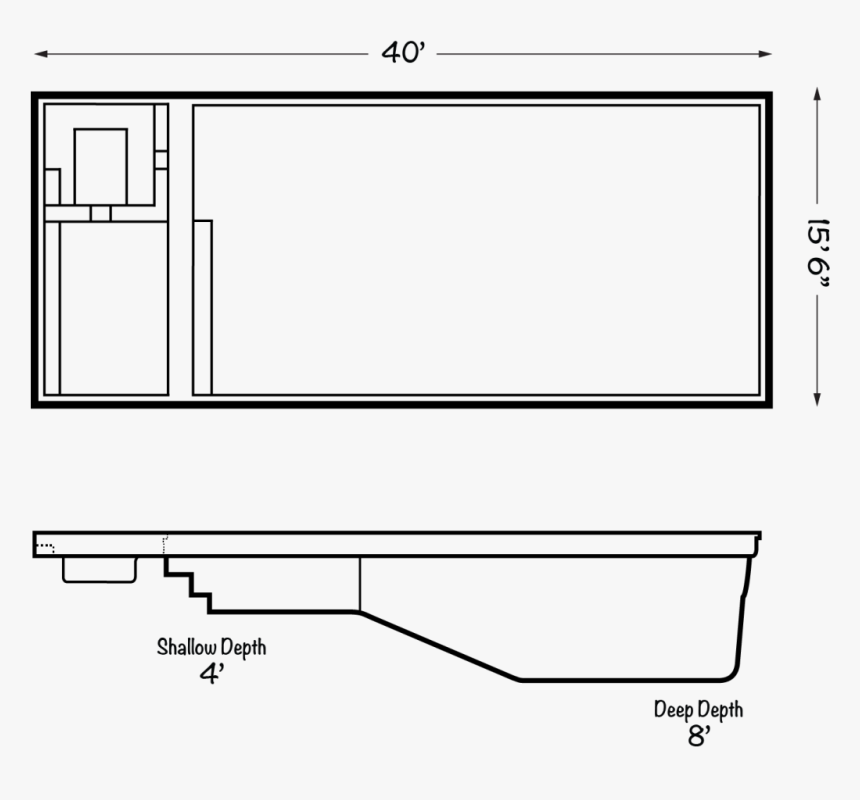 Ground Pool Blueprint, HD Png Download , Transparent Png Image - PNGitem