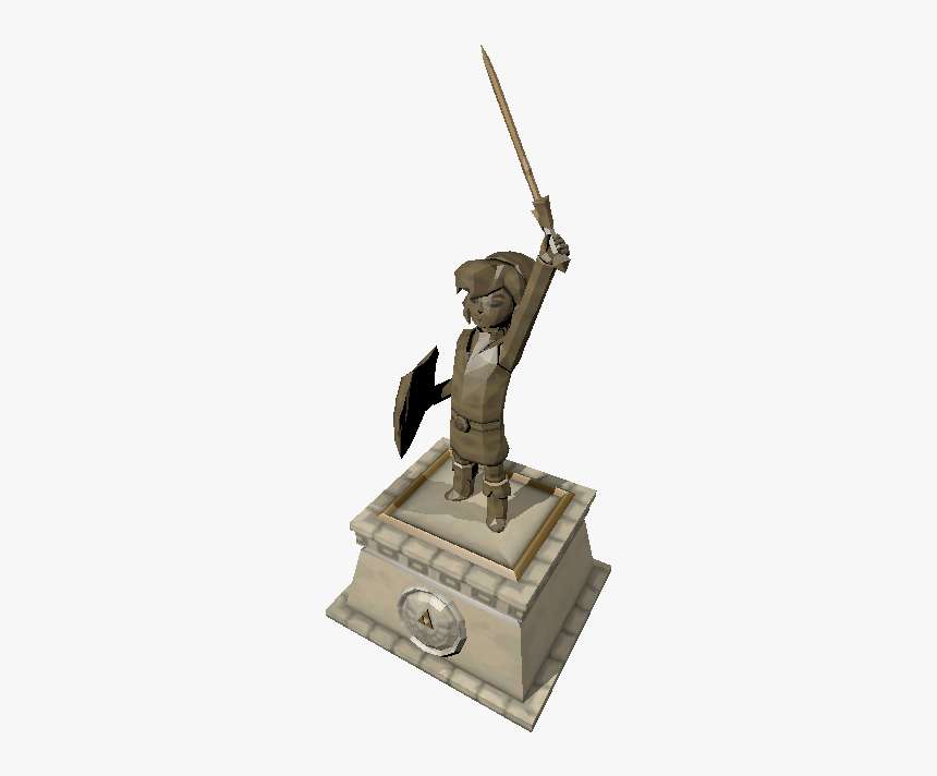 Download Zip Archive - Wind Waker Statue In Hyrule Castle, HD Png ...