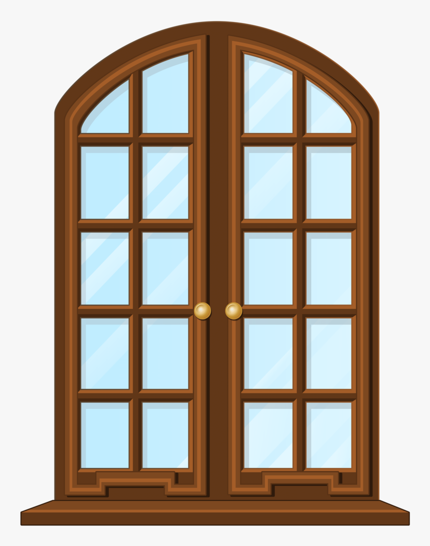 Brown-window - Window, HD Png Download , Transparent Png Image - PNGitem