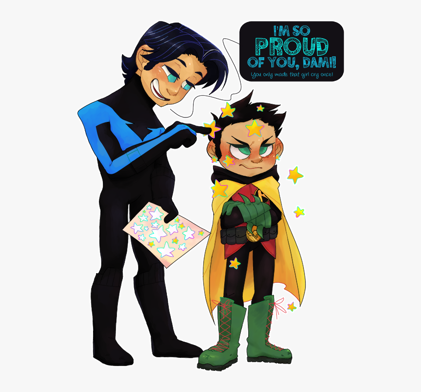 Damian Wayne Robin Crying Dc, HD Png Download , Transparent Png Image ...