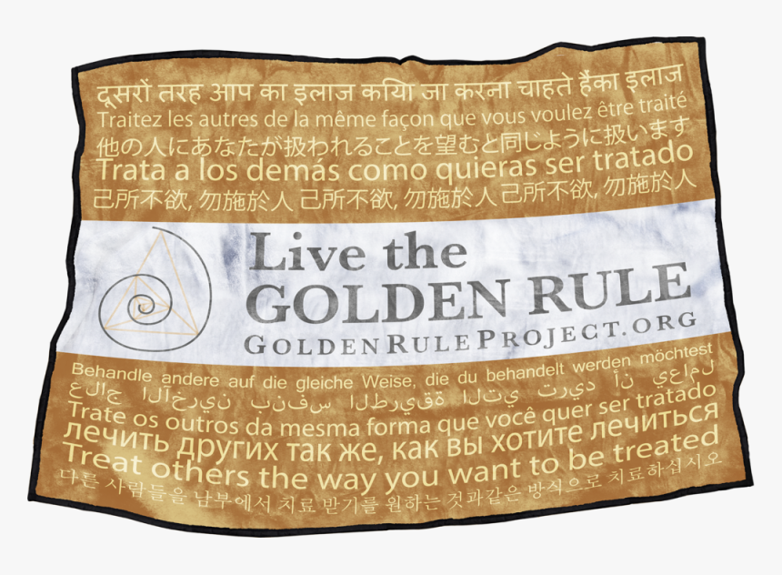 Golden Rule Blanket - Throw Pillow, HD Png Download , Transparent Png ...