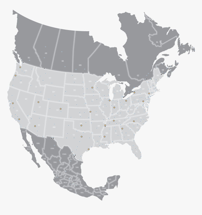 System-map - Grey Map Of Canada, HD Png Download , Transparent Png ...