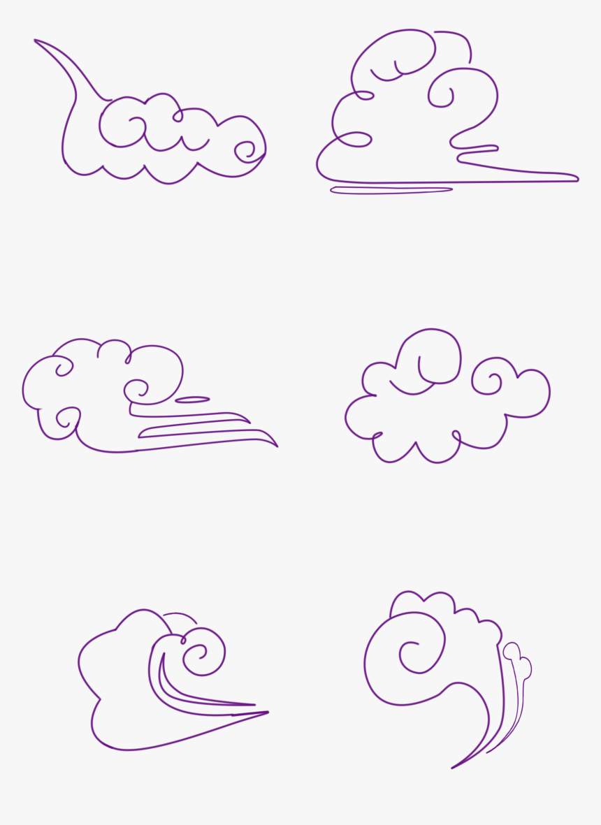 Transparent Purple Clouds Png - Drawing, Png Download , Transparent Png ...