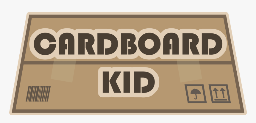 Cardboard Kid - Signage, HD Png Download , Transparent Png Image - PNGitem
