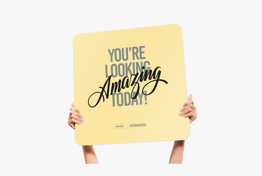 Fun Church Welcome Signs - Church Hand Held Signs, HD Png Download ...