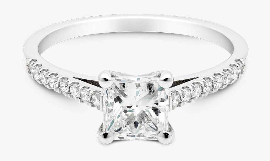 Princess Set With Diamonds, Platinum - Diamond, HD Png Download ...