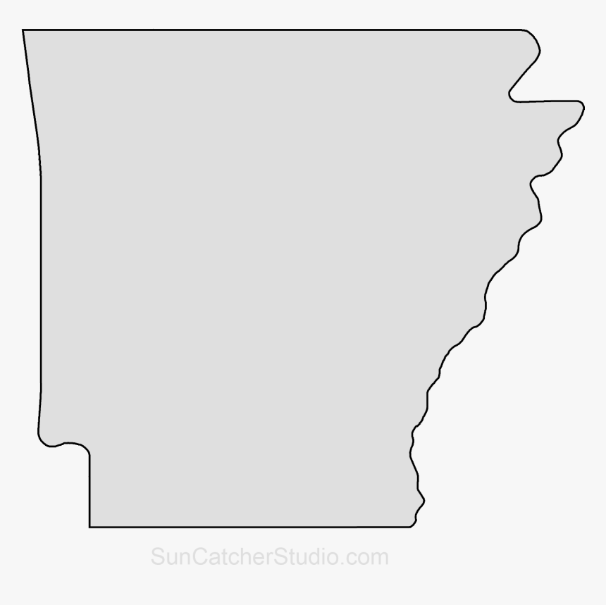 Clip Art Map Printable State Shape - Arkansas Outline Png, Transparent ...