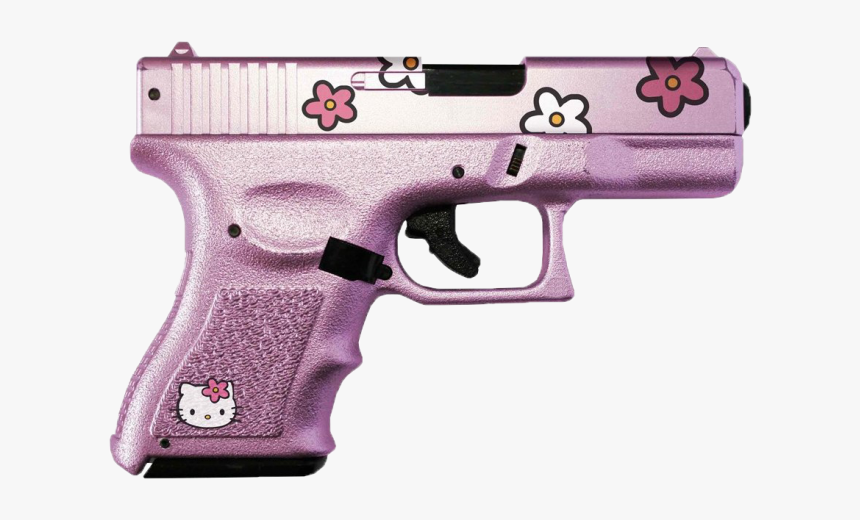 Clip Art De Fuego La Pistola - Hello Kitty Glock, HD Png Download ...