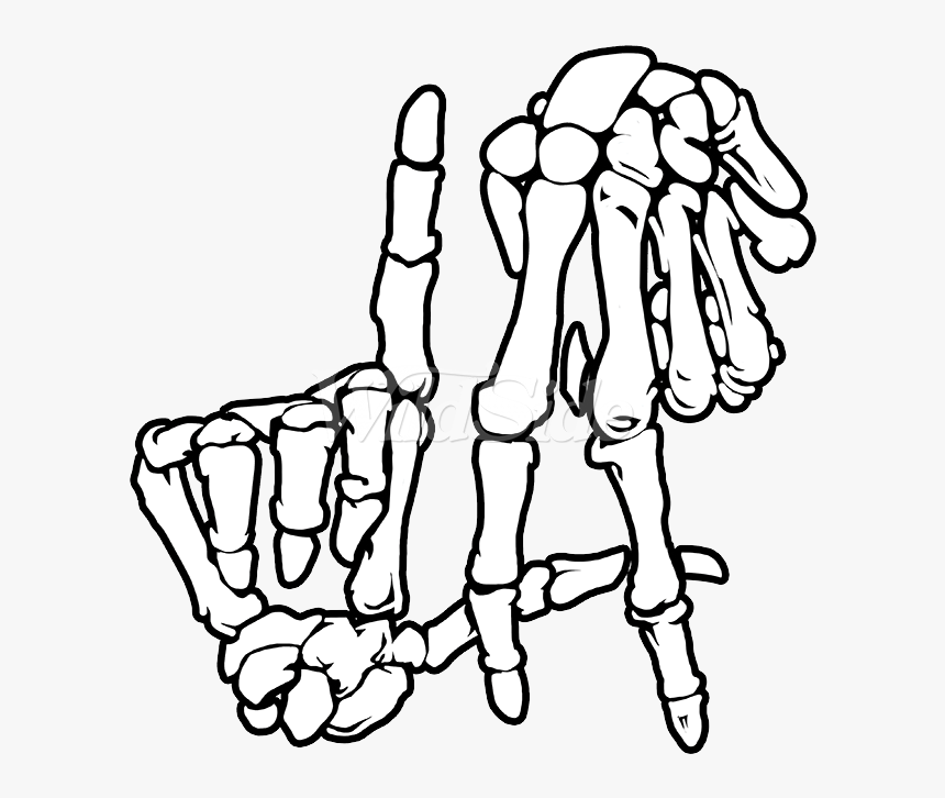 Bones Sign La - La Skeleton Hands Transparent Background, HD Png ...