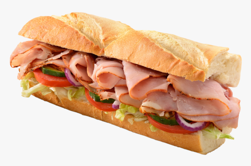 Transparent Ham Sandwich Png - Ham And Cheese Hero, Png Download ...