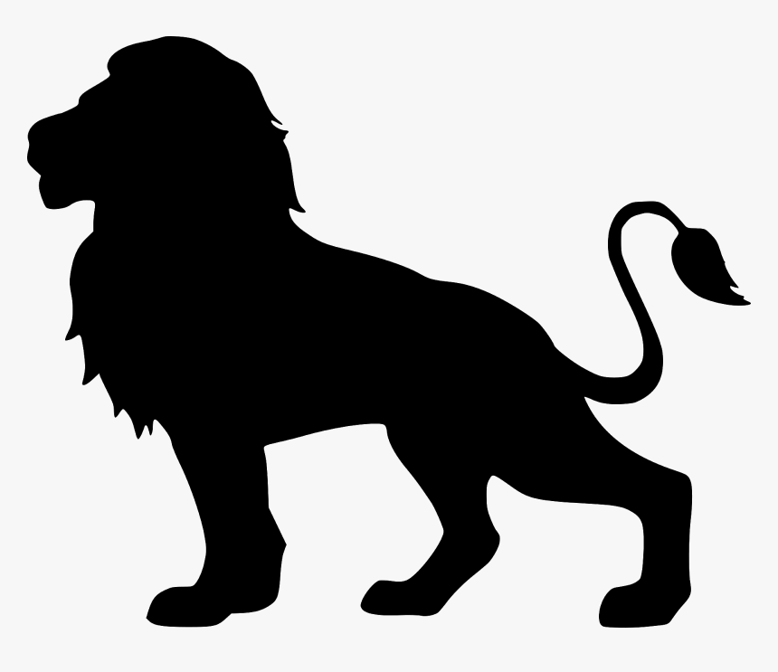Lion, Silhouette, Isolated, Animal, Head, Graphic, - Lion Silhouette ...