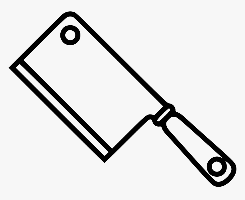 Cleaver - Line Art, HD Png Download , Transparent Png Image - PNGitem