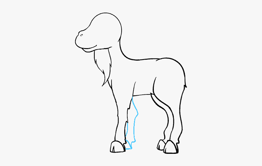 How To Draw A Cartoon Goat