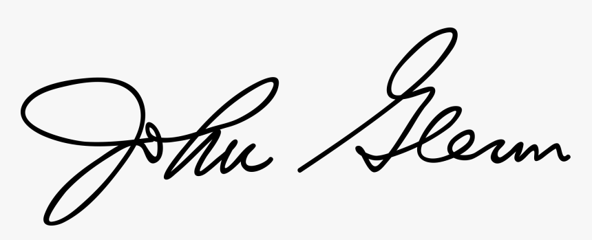 Thumb Image - John Glenn Signature, HD Png Download , Transparent Png ...