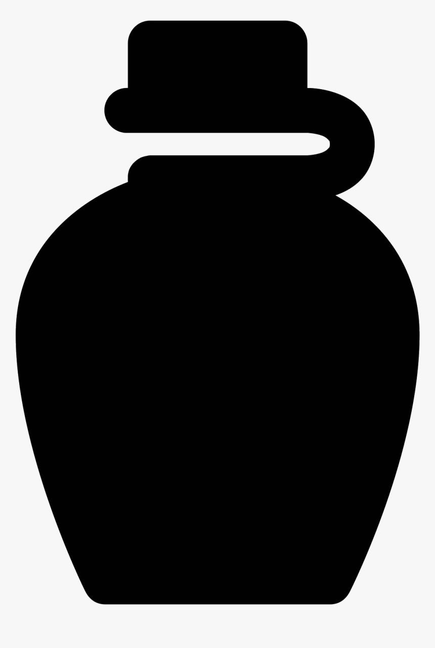 Flask Vector Black And White - Bottle, HD Png Download , Transparent ...