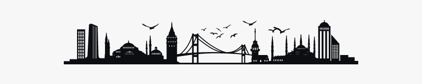 Istanbul Skyline Silhouette - Istanbul Png, Transparent Png ...