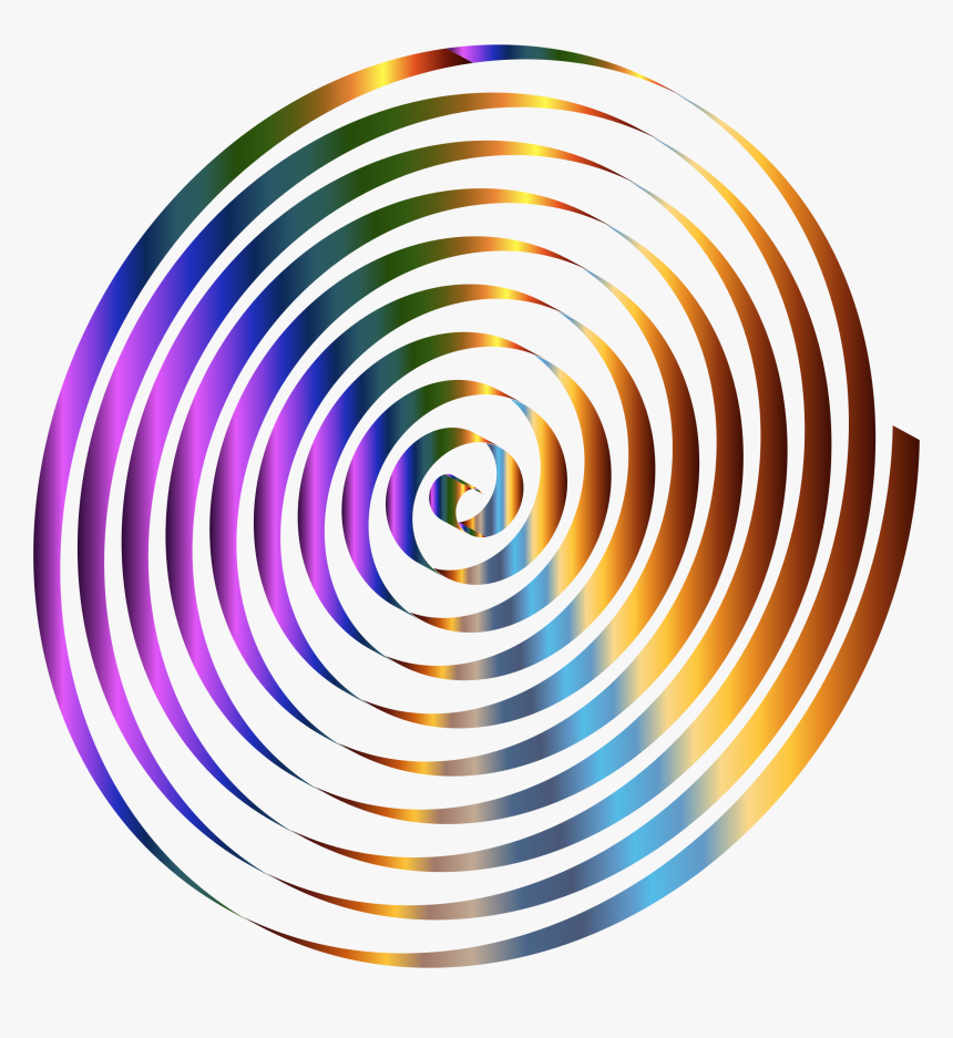 Chromatic 3d Spiral Clip Arts - 3 D Spiral, HD Png Download ...