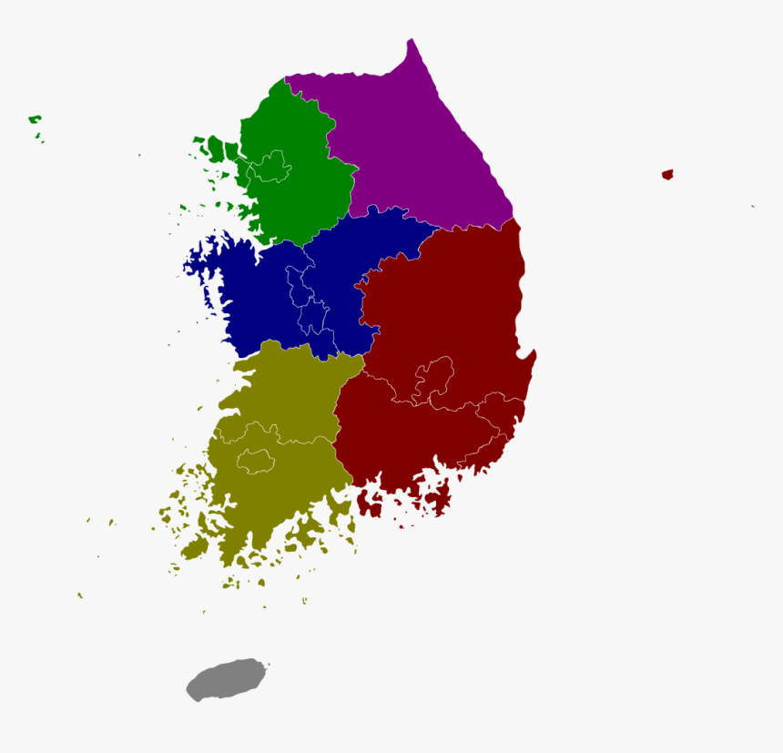 South Korea Map Png, Transparent Png , Transparent Png Image - PNGitem