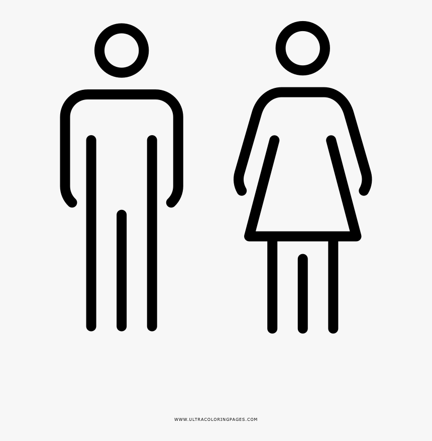 People Coloring Page - Vector Graphics, HD Png Download , Transparent ...