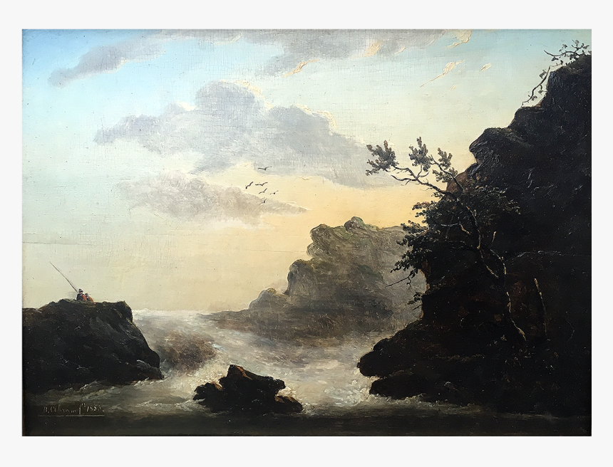 Cliff Sunset Png - Painting, Transparent Png , Transparent Png Image ...