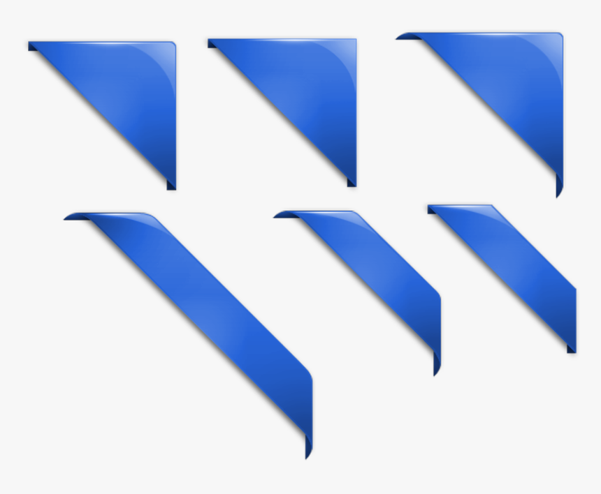 Blue Ribbon Corner Borders