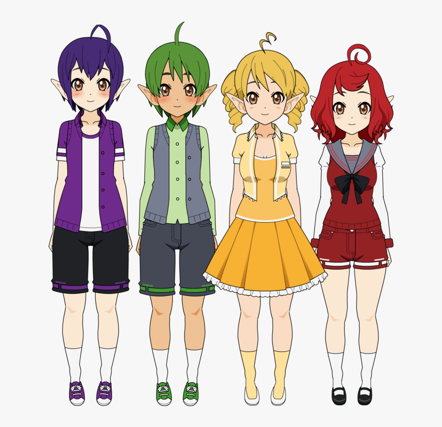 Teletubbies Anime , Png Download - Teletubbies As Anime Girls ...