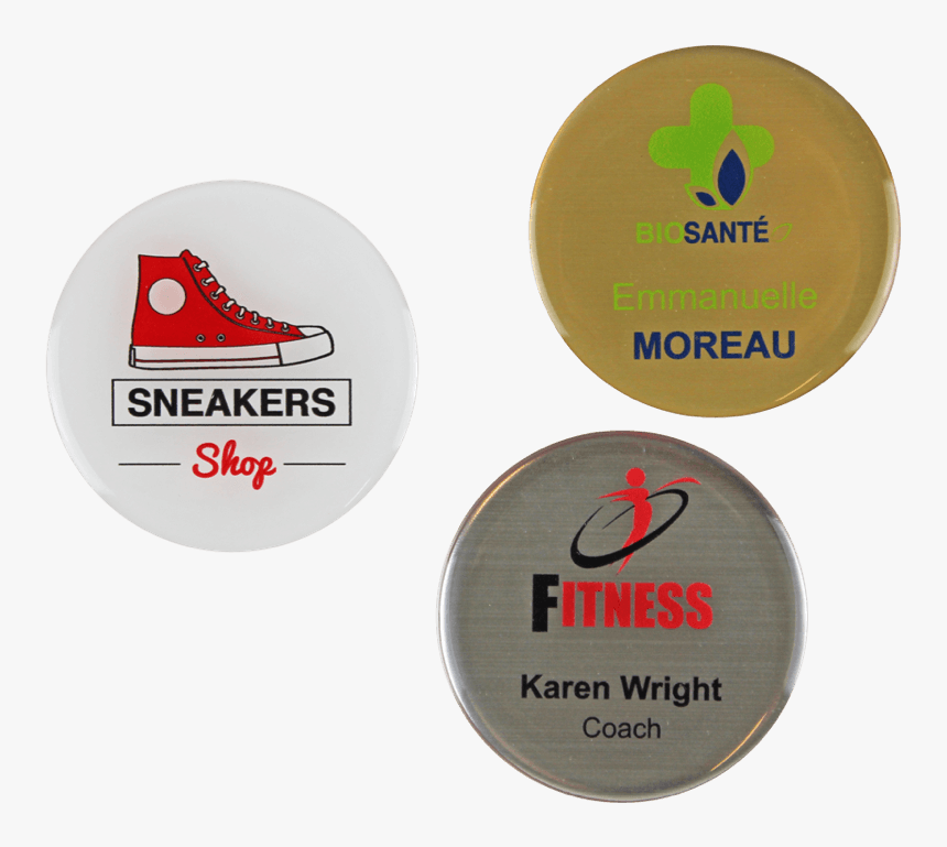 Premium Impress Name Badge, 50 Mm Round Title Premium - Namensschild ...