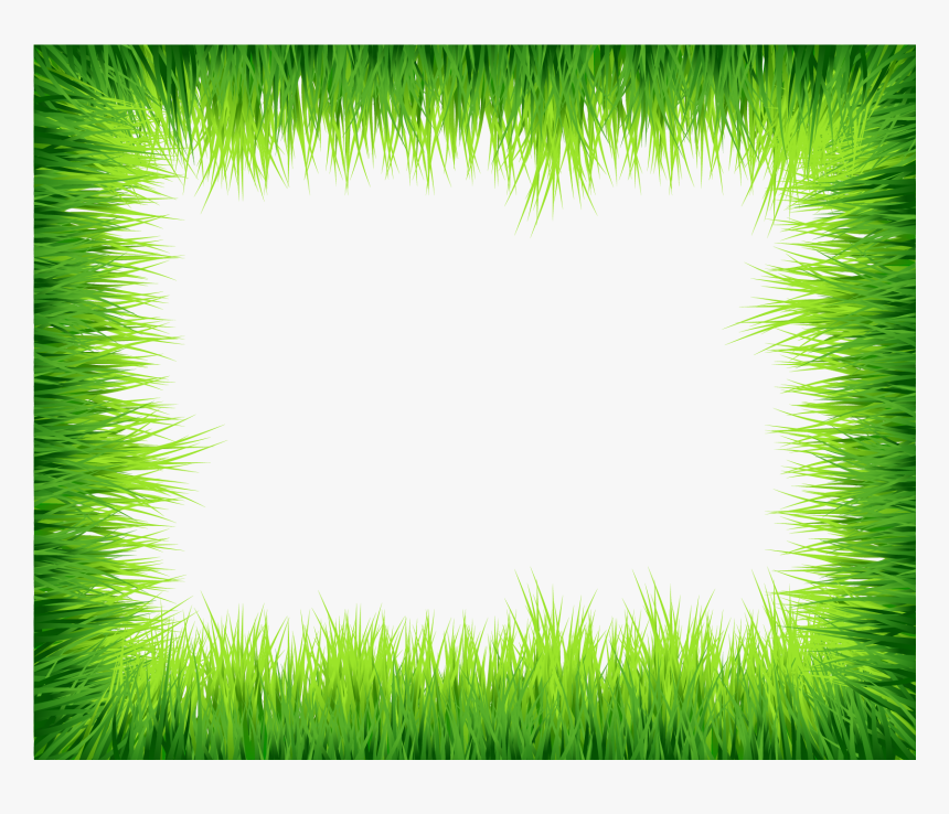 Easter Eggs In Grass Border Png -download Clip Art - Green Certificate ...