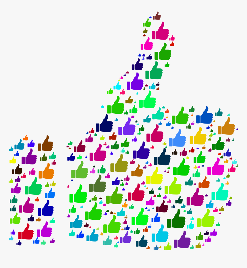 Clipart Thumbs Up Microsoft - Thumbs Up In Different Colors, HD Png ...