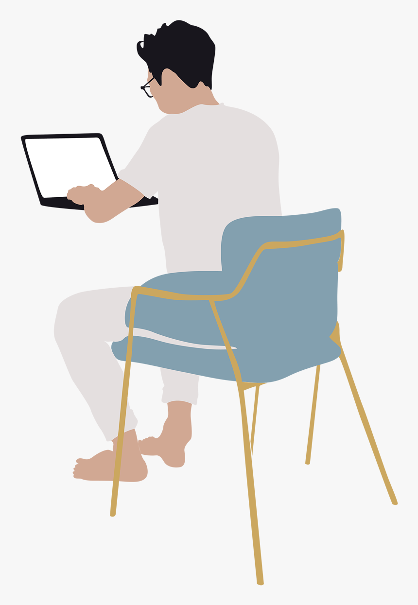 Man With Laptop Vector Png, Transparent Png , Transparent Png Image ...