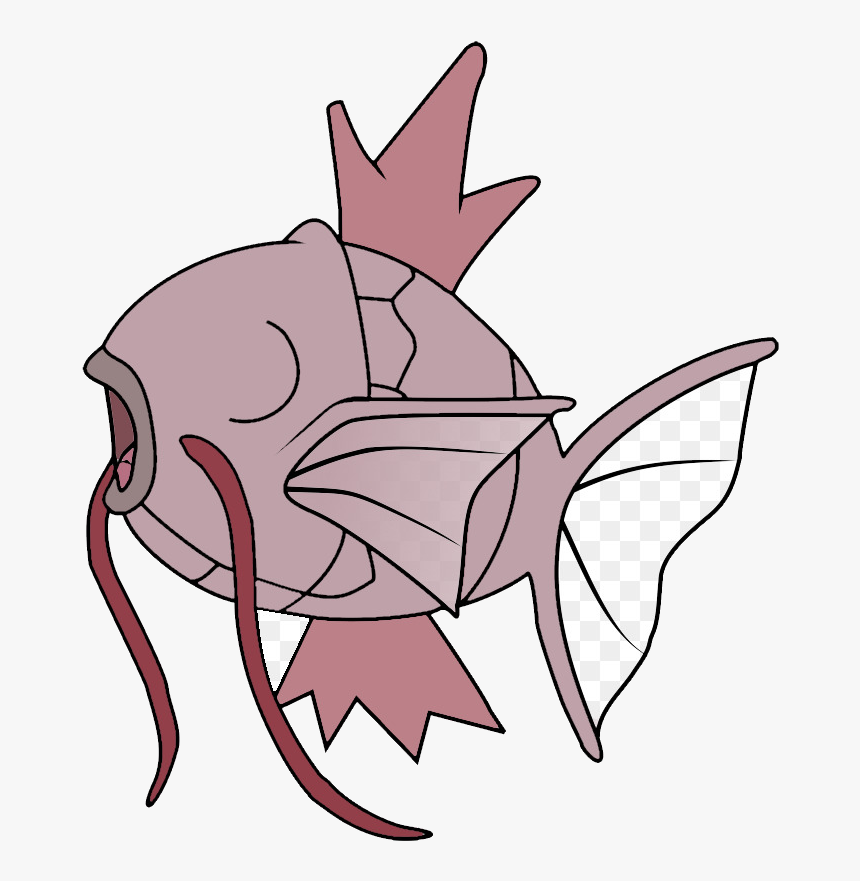 Gyarados Magikarp Pink Transparent Png - Blobfish Magikarp, Png ...